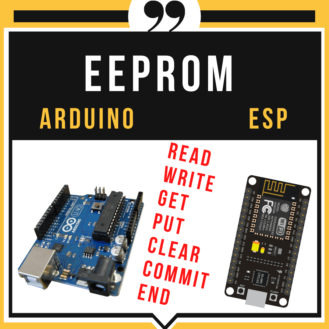 EEPROM in Arduino and ESP (ESP8266 and ESP32)